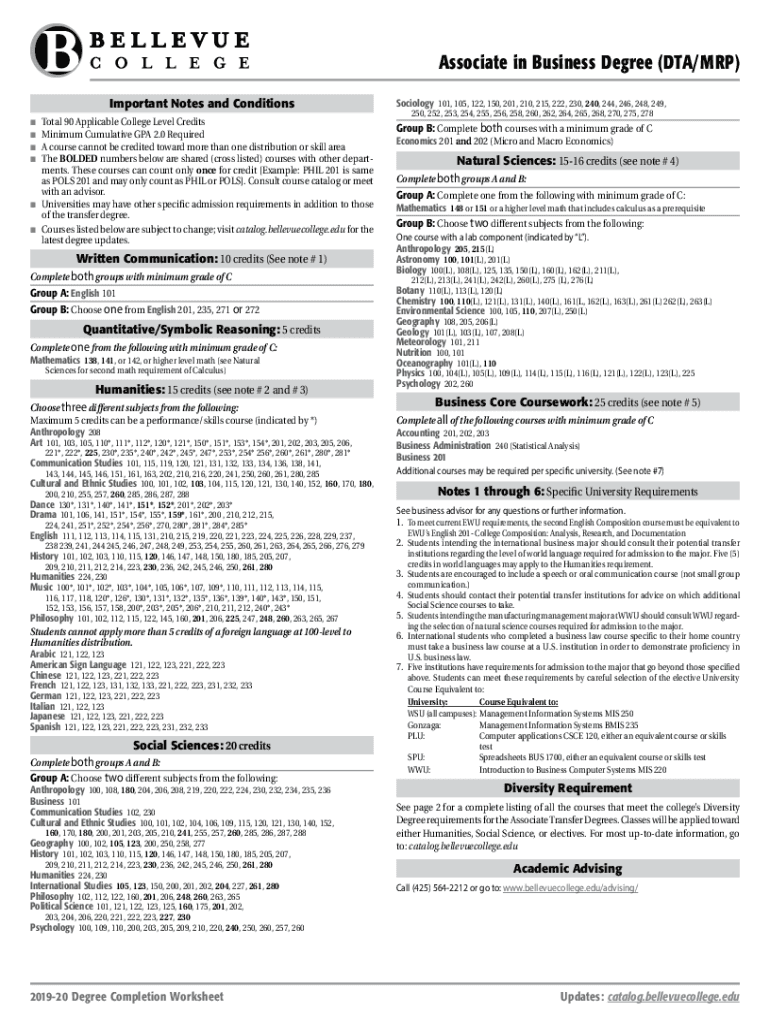 Fillable Online Direct Transfer Agreement/Major Related Program (DTA ...