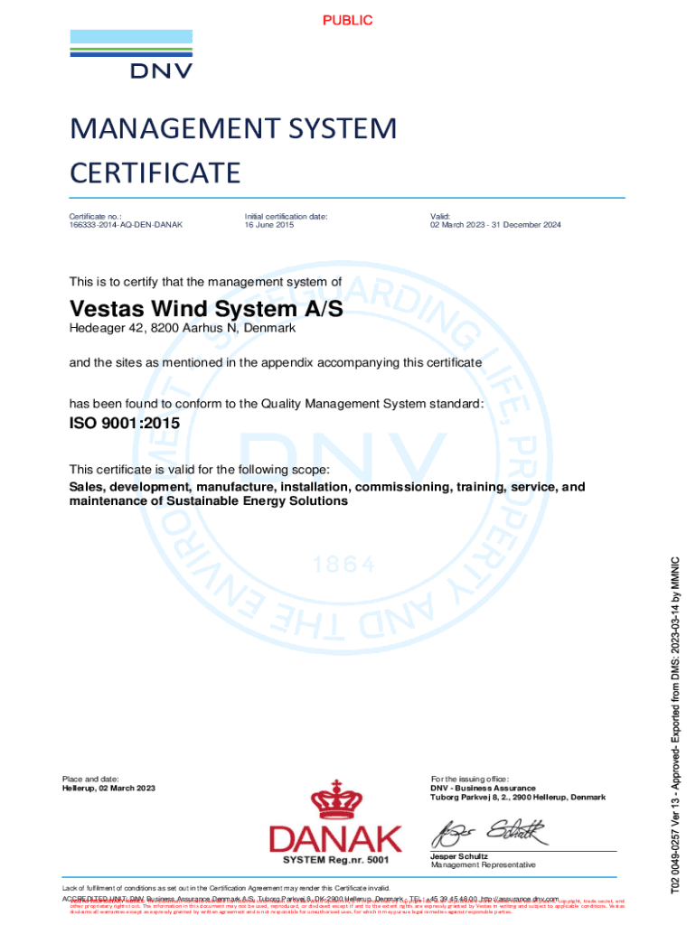 Fillable Online Management System Certificate Fax Email Print - pdfFiller