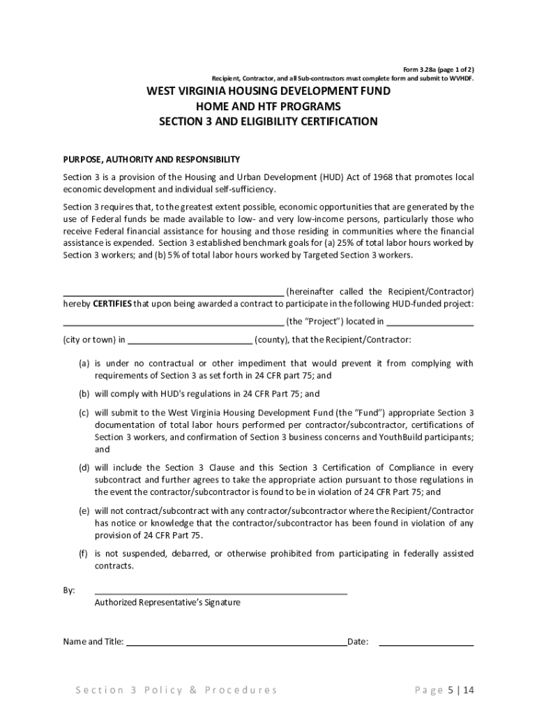 Fillable Online HUD Notice Provides Section 3 Guidance for HOME and ...