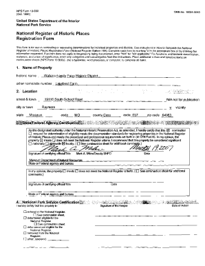 Fillable Online Register of Historic Places RegistrationForm (National ...