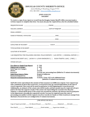 Fillable Online Douglas County - Oregon State Sheriffs' Association Fax ...