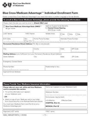 Fillable Online Completing your Medicare Advantage enrollment application Fax Email Print ...