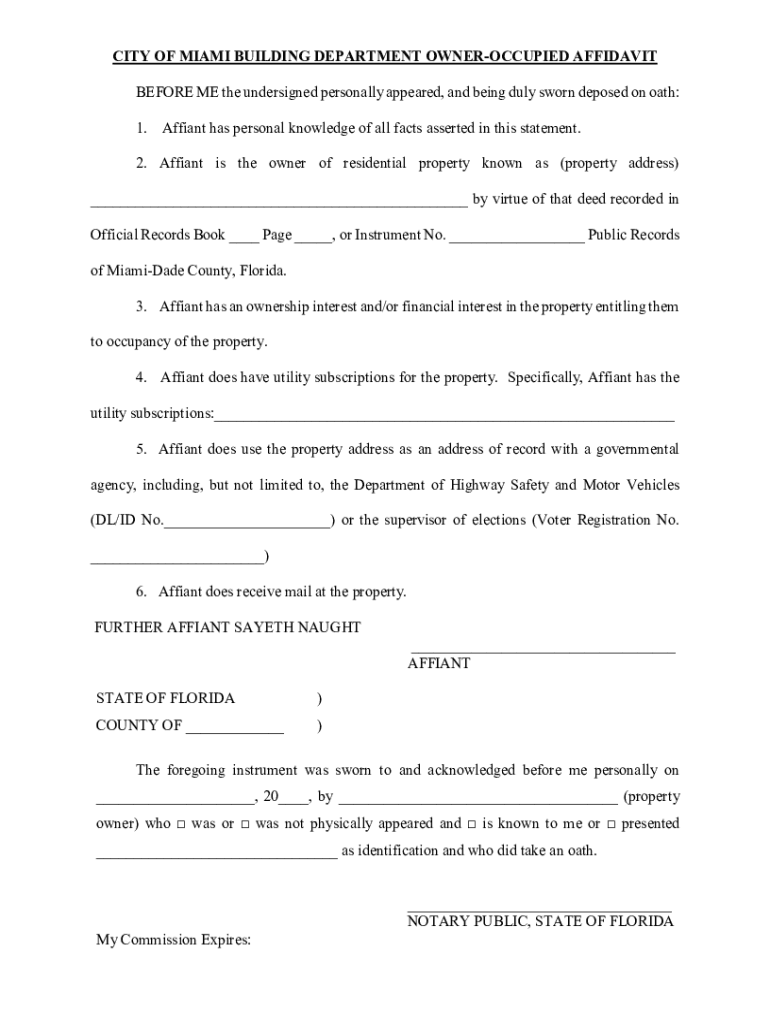 Fillable Online AFFIDAVIT for 30-day Temporary or Permanent Electric ...