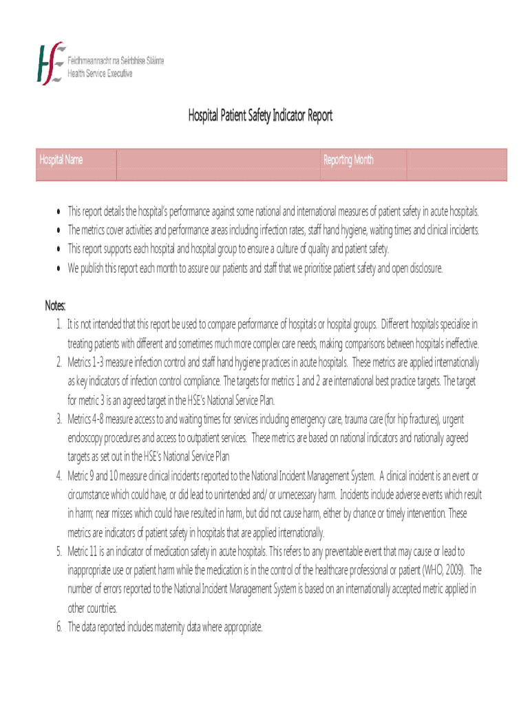 Fillable Online Fact Sheet on Patient Safety Indicators Fax Email Print ...