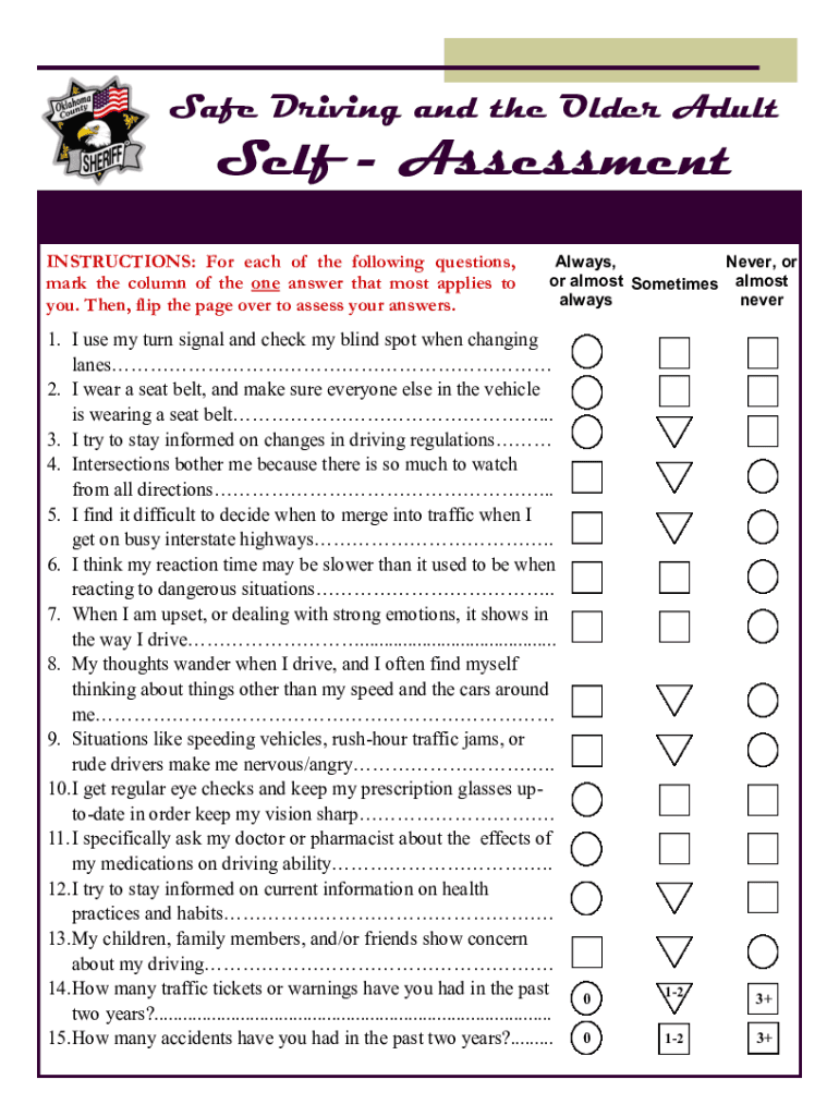 Fillable Online Self - Assessment Fax Email Print - pdfFiller