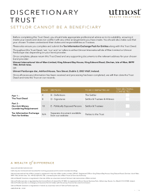 Fillable Online Fixed and Discretionary Trusts Under the Law Fax Email ...