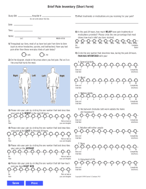 Fillable Online Brief-pain-inventory-short-form.pdf Fax Email Print ...