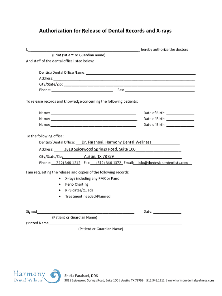 Fillable Online New Patient Forms - Marshall Family Dentistry Fax Email ...