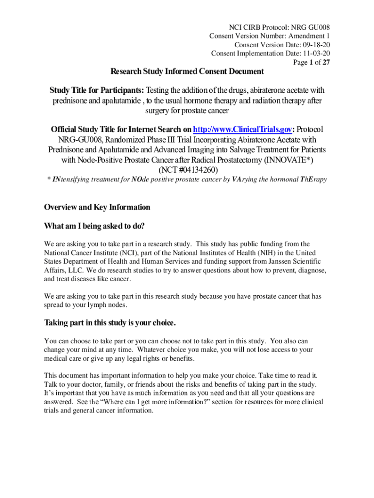 Fillable Online IRB Review of Protocol and Informed Consent Changes ... Fax Email Print - pdfFiller