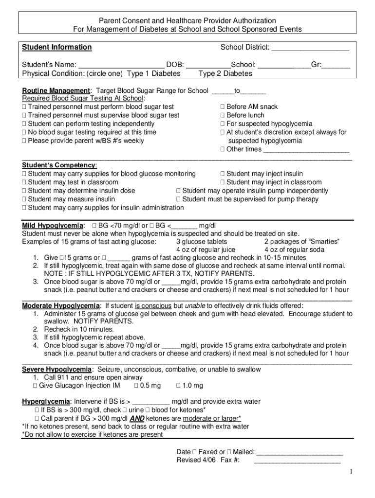 Fillable Online Parent Consent and Authorized Healthcare Provider ...