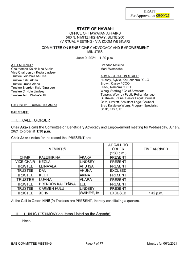 Fillable Online Hussey, Sylvia, Ka Pouhana / CEO Fax Email Print - pdfFiller