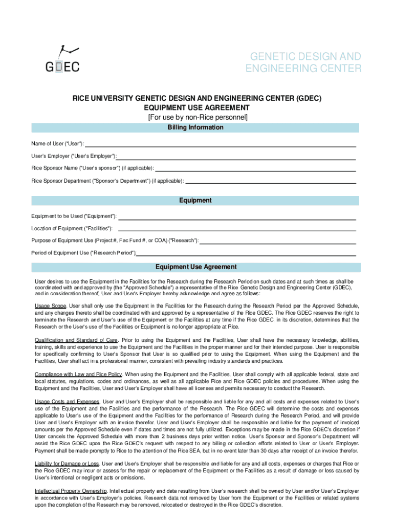 Fillable Online External For-Profit User Agreement Form Fax Email Print ...