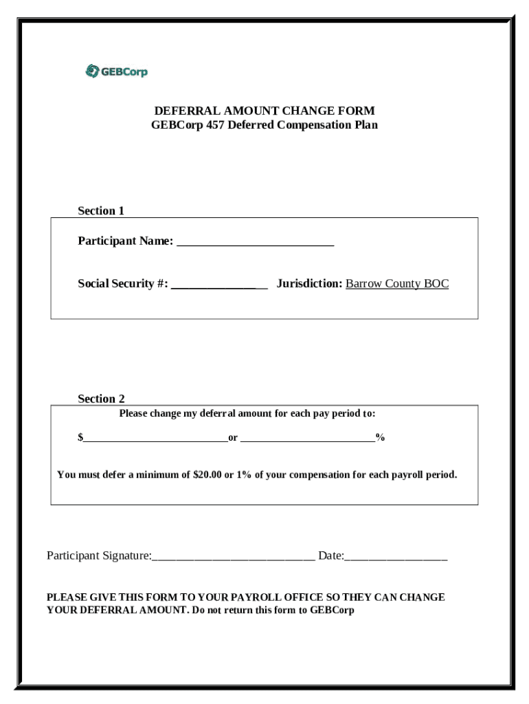 ACCG (Retirement) Amount Change Doc Template | pdfFiller