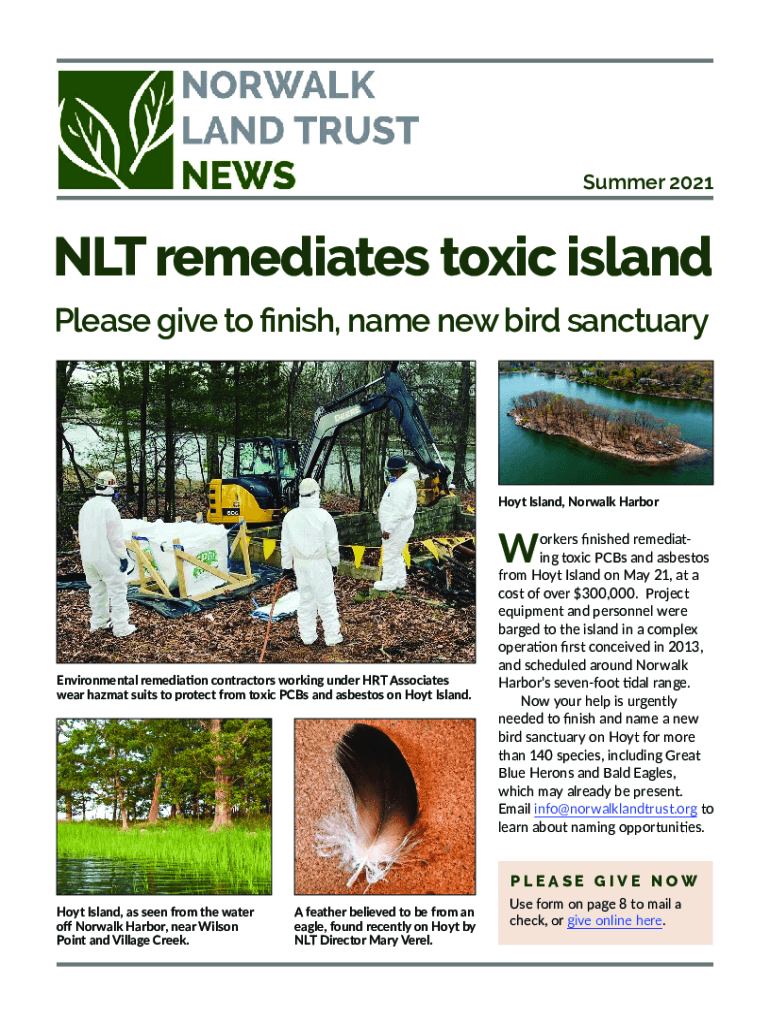 Fillable Online NLT remediates toxic island Fax Email Print - pdfFiller