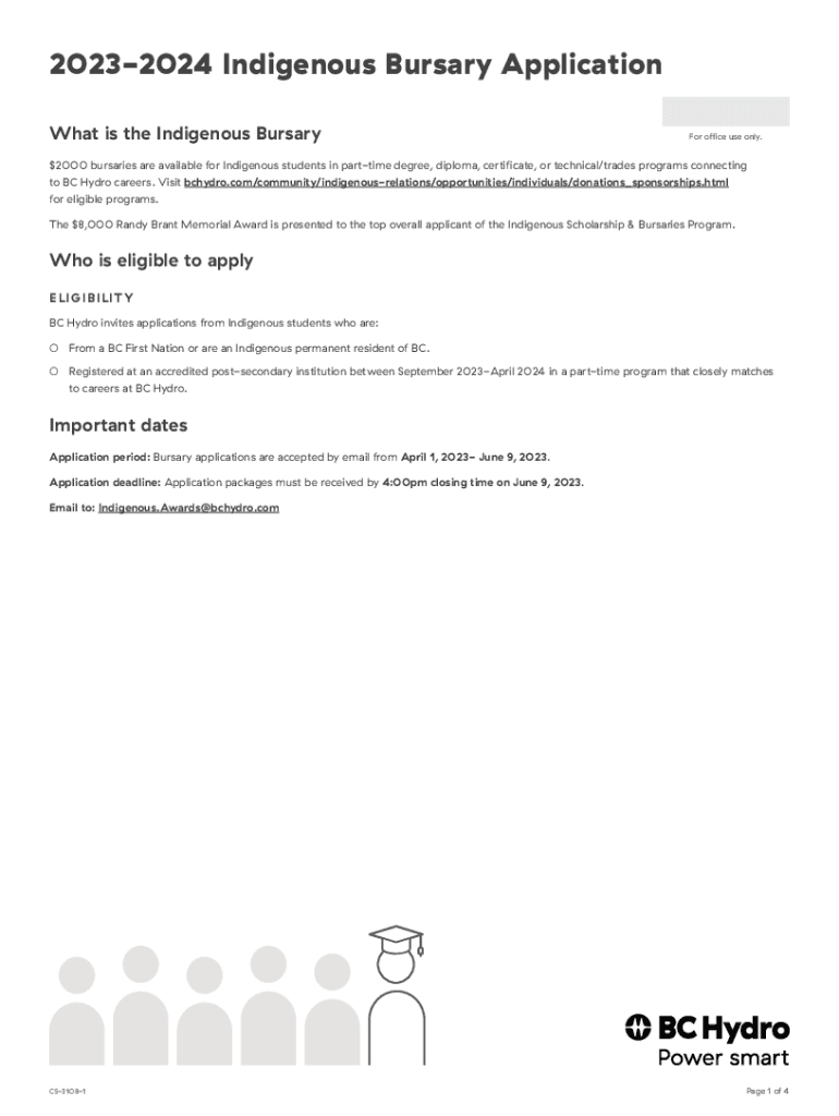 Fillable Online Indigenous Bursary Program - Application Form ...