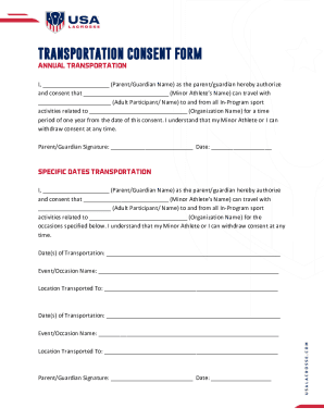 Fillable Online Minor Athlete General Consent Forms Fax Email Print ...