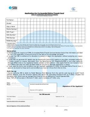 Fillable Online Application for Co-branded Metro/Transit Card Fax Email ...
