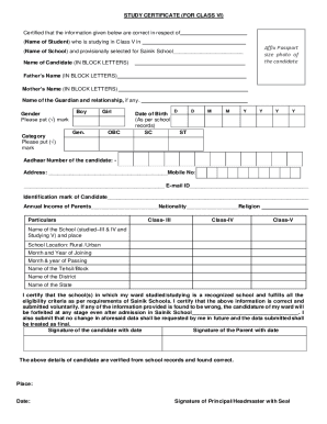 Fillable Online Study Certificate Application Letter, Sample, & More ...