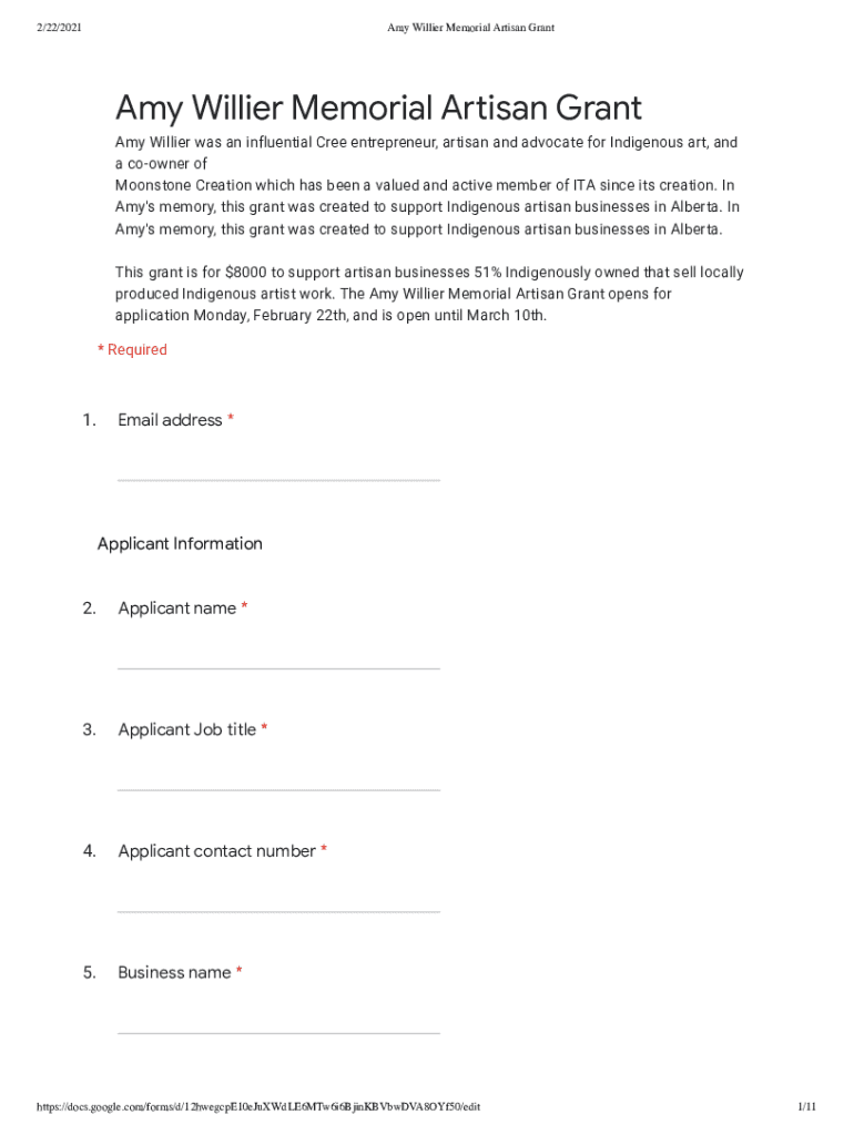 Fillable Online Amy Willier Memorial A isan Grant Fax Email Print ...