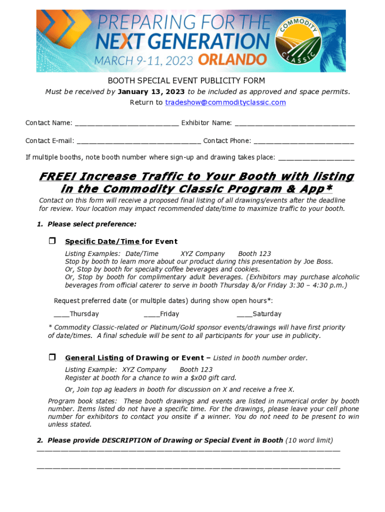 Fillable Online sampling form - Booth #: Applicant Name: Email Fax ...