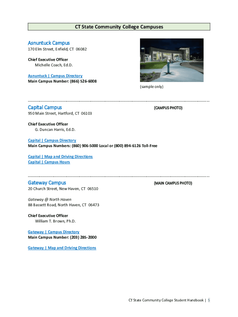 Fillable Online Connecticut State Community College. 2023-2024 Student ...
