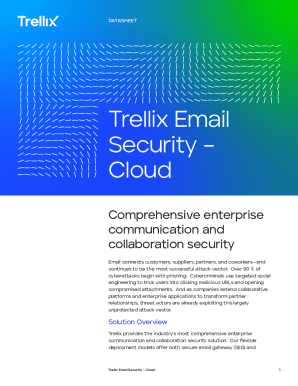 Fillable Online Trellix Email SecurityCloud Data Sheet. Adaptive ...