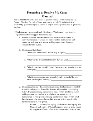 Fillable Online Divorce Checklist: 10 Key Steps to Prepare for Your ...