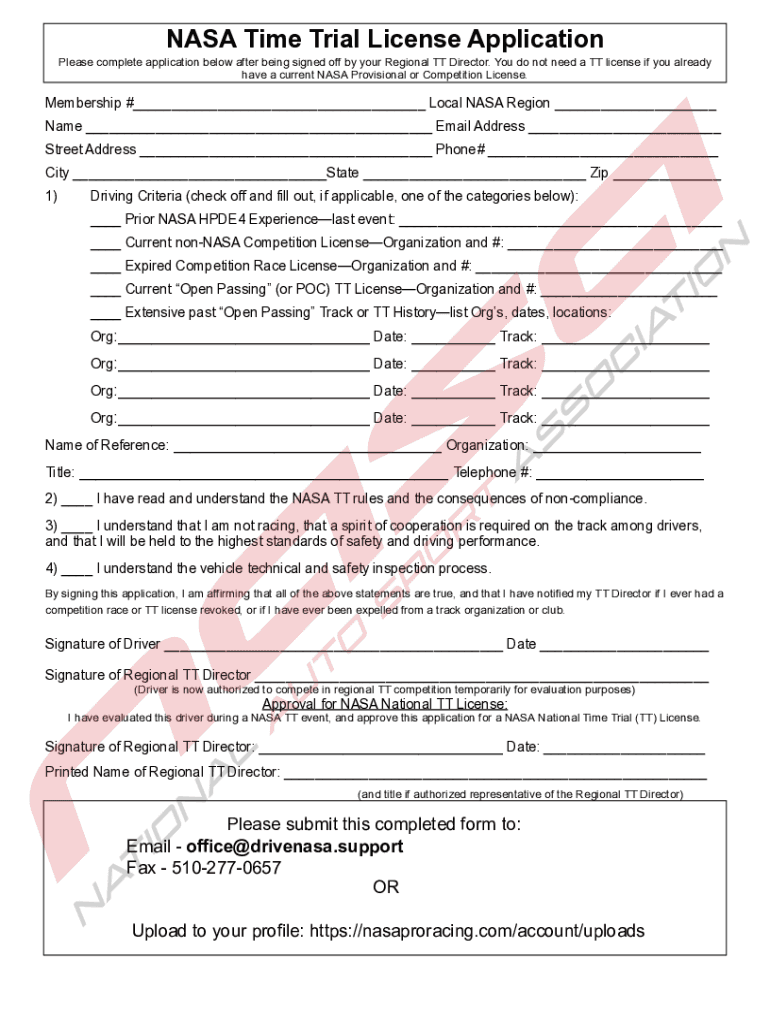 Fillable Online Links:TT License Application,Classification Forms,Rules ...