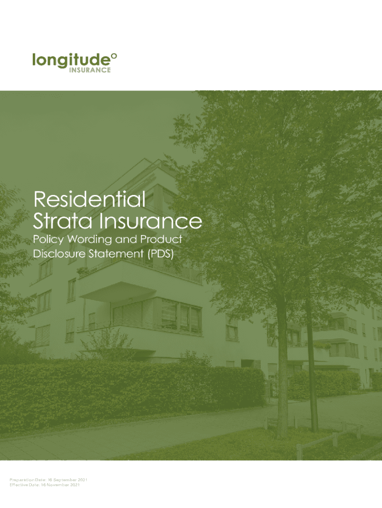 Fillable Online Residential Strata Insurance Fax Email Print - pdfFiller