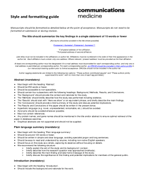 Fillable Online Comms med style and formatting guide.docx Fax Email ...