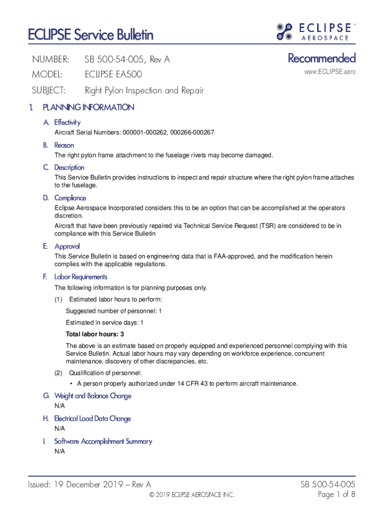 Fillable Online Eclipse 500 Jet Tools - Seat Release Tools - Static and ... Fax Email Print ...