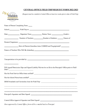 Fillable Online Field-Trip-Request FORM 2022-2023 Rev1.docx Fax Email ...