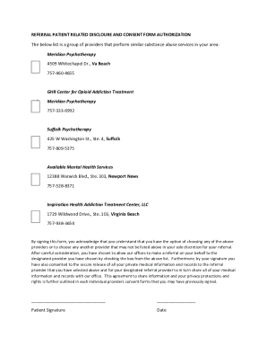 Fillable Online IHAT-Referral-Patient-Disclosure-and-Consent-Form-for ...