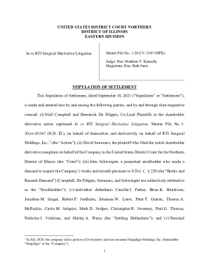 Fillable Online Matthew F Kennelly Judge, United States District Court ...