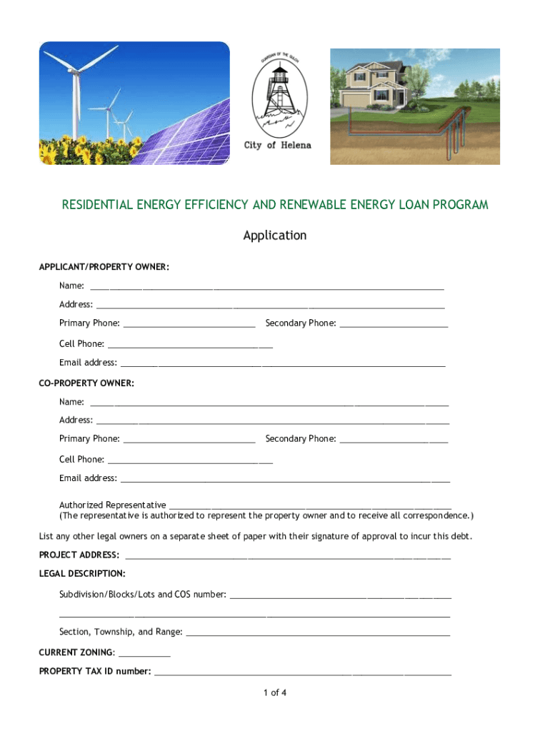 Fillable Online Home Energy Loan Program (HELP) Application Fax Email Print - pdfFiller