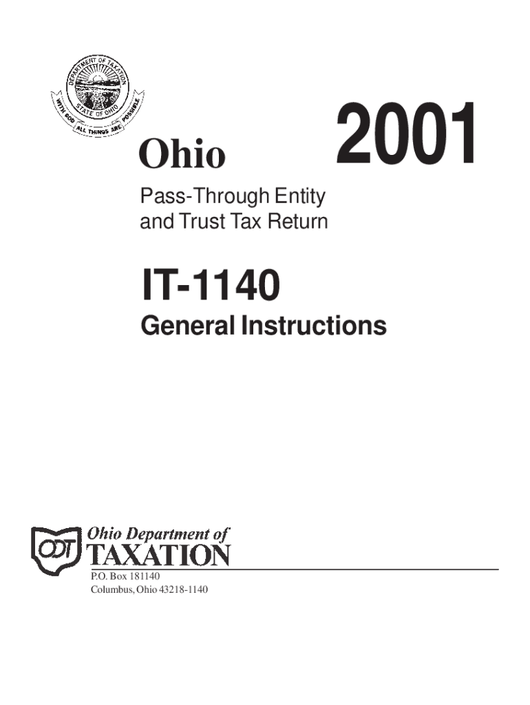 Fillable Online tax ohio Pass-Through Entities & Fiduciaries ...