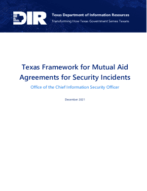 Fillable Online dir texas Department of Information Resources ...