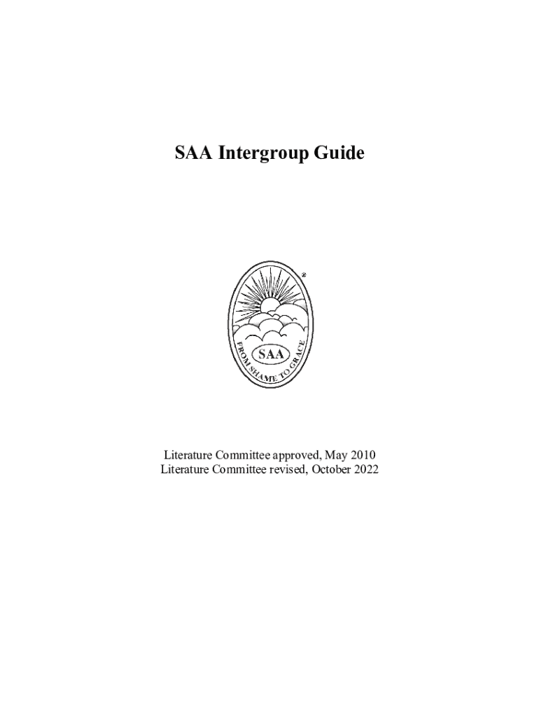 Fillable Online Group Guide: Handbook for SAA Groups Fax Email Print ...