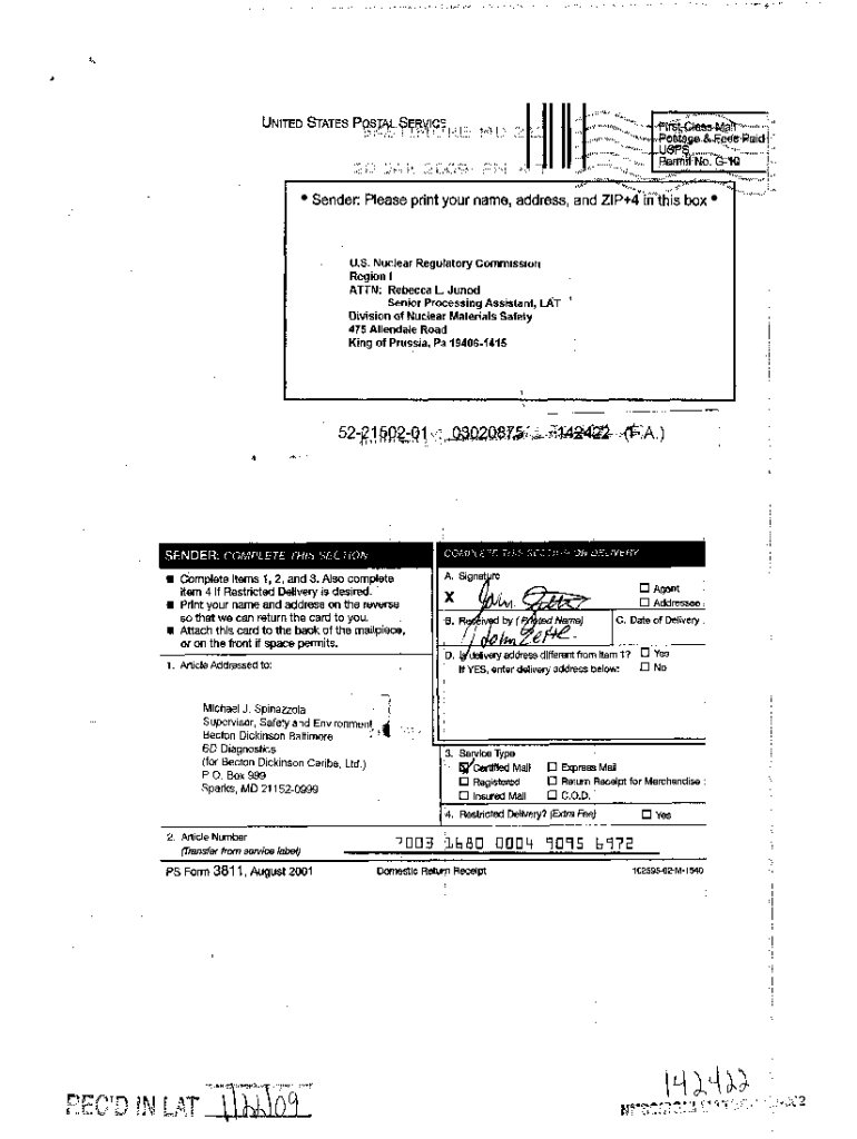 Fillable Online Please print your name, address, and ZIP+4 inthis box ...