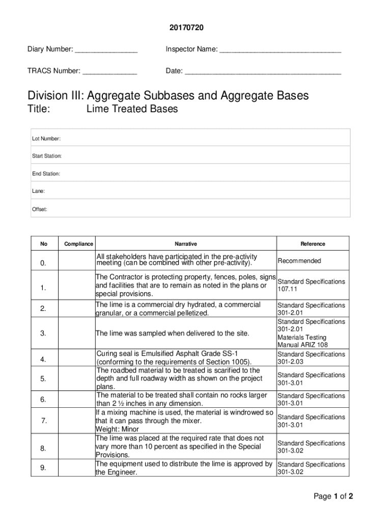 Fillable Online division 300 bases section 304 aggregate base course ...
