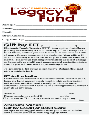 Fillable Online EFT (Electronic Funds Transfer)Bank Draft Authorization ...