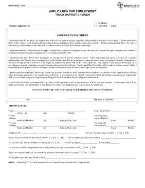 Fillable Online What Does Referred by Mean on a Job Application? Fax ...