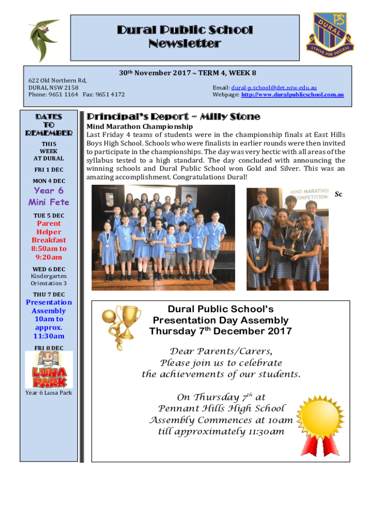 Fillable Online Dural Public School Facts Fax Email Print - pdfFiller
