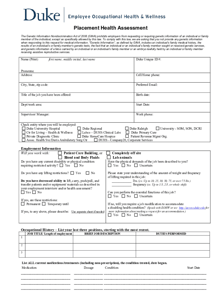 Fillable Online hr duke Integrity in Action - Duke Health Compliance ...