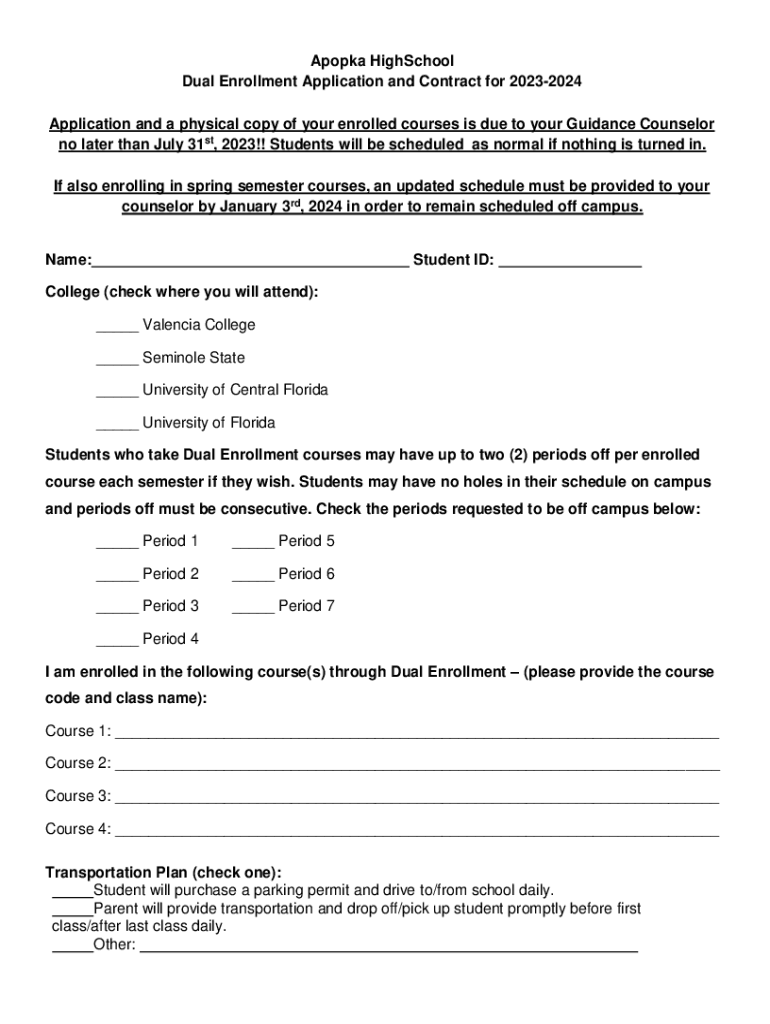 Fillable Online 20222023 Dual Enrollment Articulation Agreement Between Fax Email Print - pdfFiller