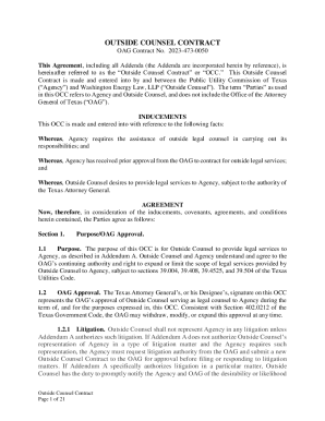 Fillable Online This Outside Counsel Fax Email Print - pdfFiller