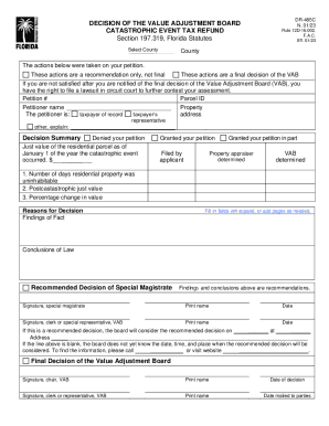 Fillable Online DECISION OF THE VALUE ADJUSTMENT BOARD ... Fax Email ...
