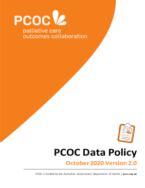 Fillable Online PCOC Data Policy Fax Email Print - pdfFiller