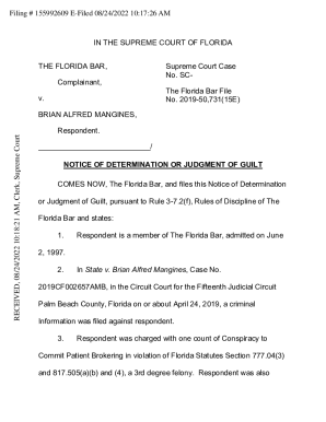 Fillable Online IN THE SUPREME COURT OF FLORIDA ... Fax Email Print ...