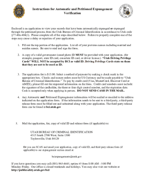 Fillable Online Expungement Forms and ApplicationsDPS Fax Email Print ...